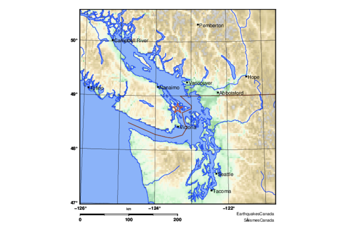 3.1-magnitude quake felt on southern Vancouver Island | Parksville ...